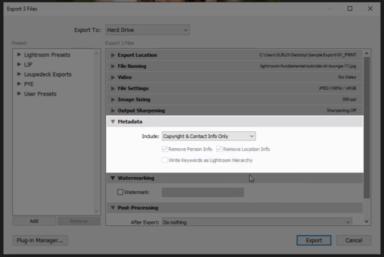 The Best Lightroom Export Settings for Instagram and Facebook