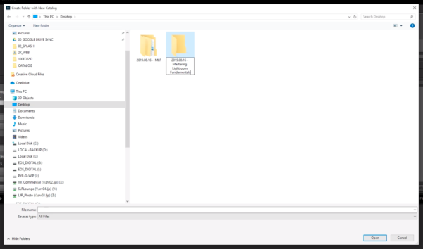 How to Create a Catalog in Lightroom Classic CC (2020 Update)